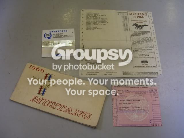 1966-1967 Temporary Ownercards? | Vintage Mustang Forums